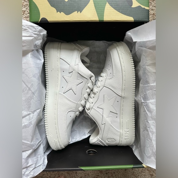 Bape | Shoes | Womens All White Bape Sta | Poshmark